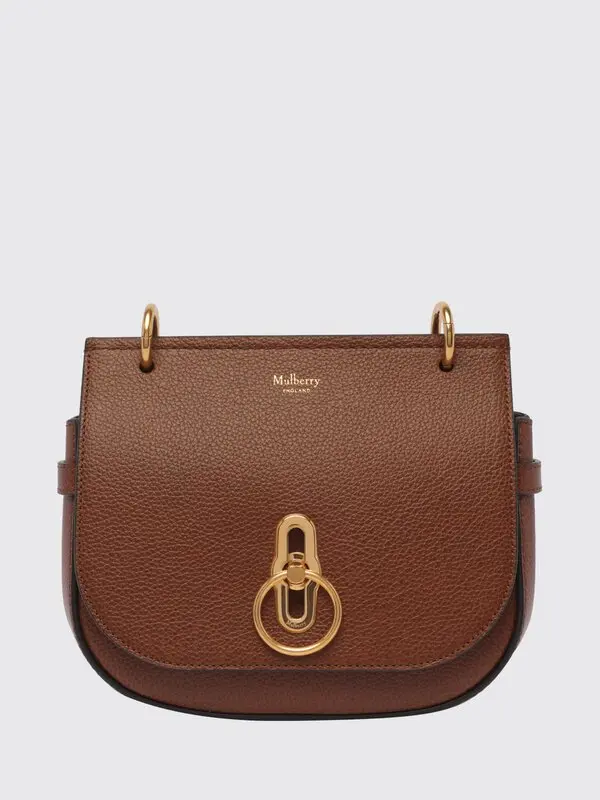 Mulberry Amberley Small Crossbody Bag In Leather With Rider's Lock Closure - Brown