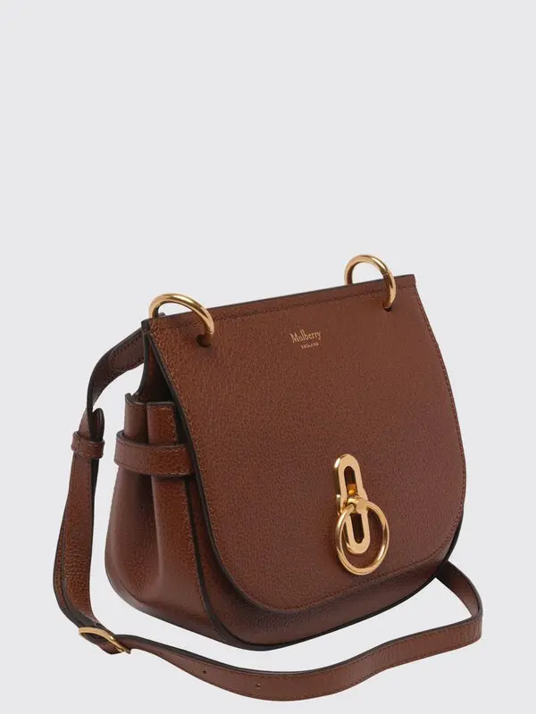 Mulberry Amberley Small Crossbody Bag In Leather With Rider's Lock Closure - Brown