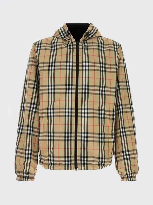 Burberry Check Polyester Hooded Jacket