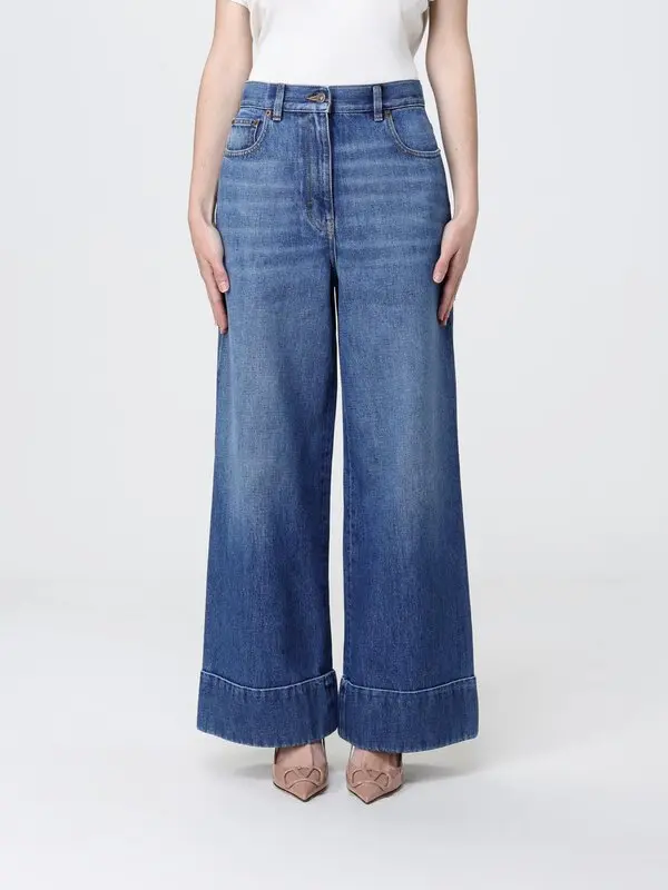 Valentino Garavani Cotton Wide-leg Jeans