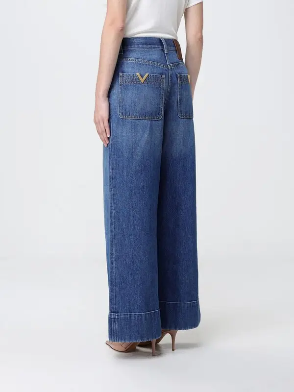 Valentino Garavani Cotton Wide-leg Jeans