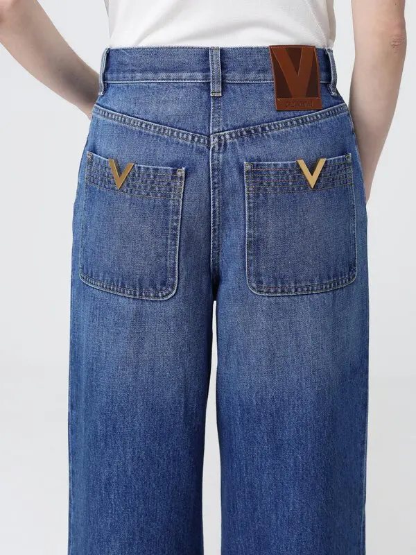 Valentino Garavani Cotton Wide-leg Jeans