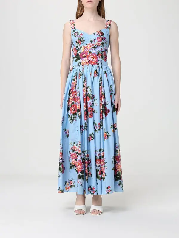 Dolce & Gabbana Printed Cotton Midi Dress