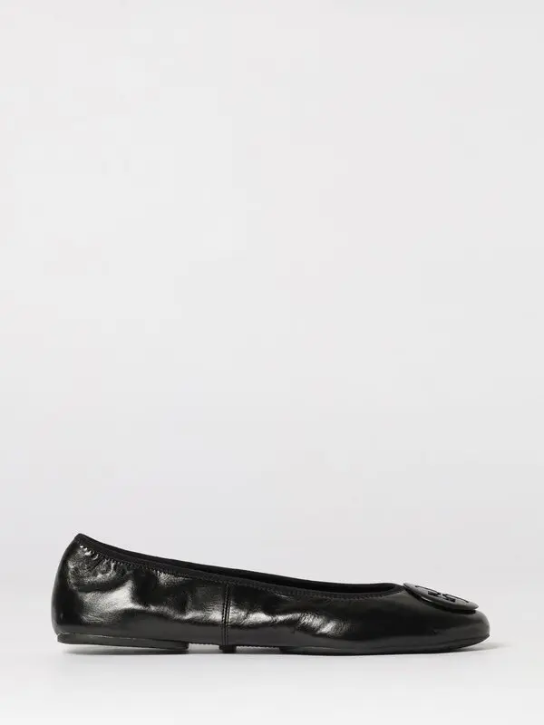 Tory Burch Reva Leather Travel Ballerinas