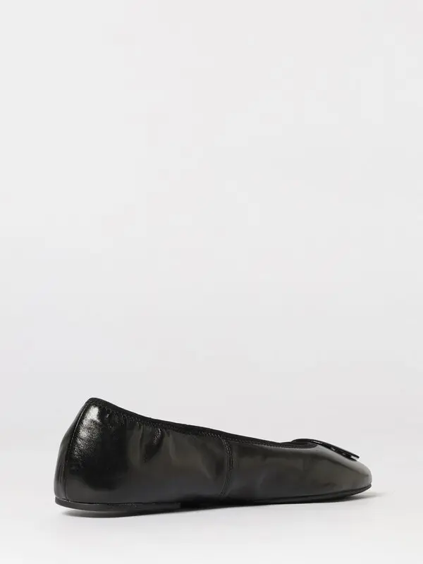 Tory Burch Reva Leather Travel Ballerinas