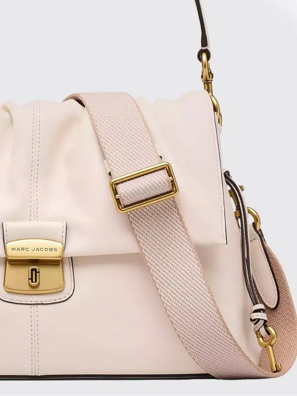 Marc Jacobs The Cristina Shoulder Bag In Lamb Leather - Ivory