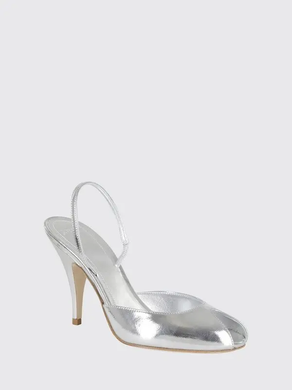 3JUIN Laminated Leather Slingback Pumps