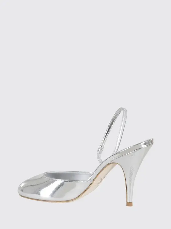 3JUIN Laminated Leather Slingback Pumps