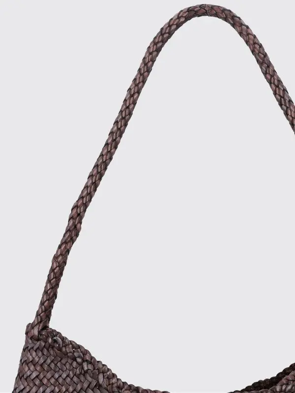 Dragon Diffusion Braided Leather Shoulder Bag