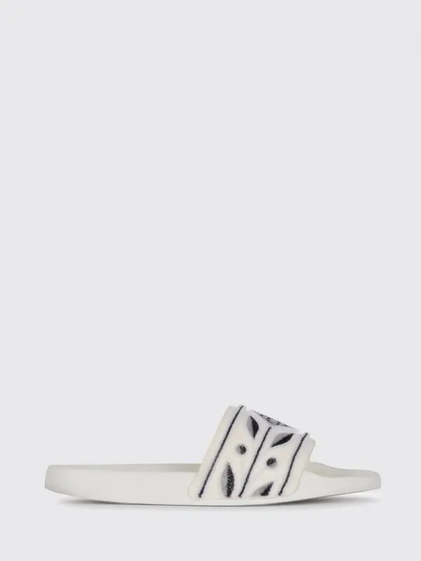 Casablanca Embroidered Cotton Terry And Rubber Sliders