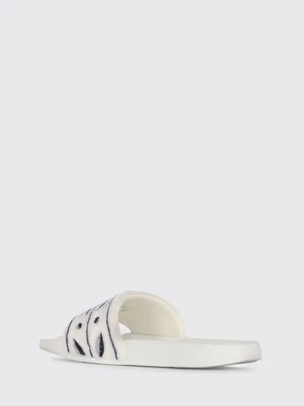 Casablanca Embroidered Cotton Terry And Rubber Sliders