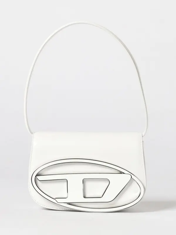 DIESEL® Logo Detail Shoulder Bag - White