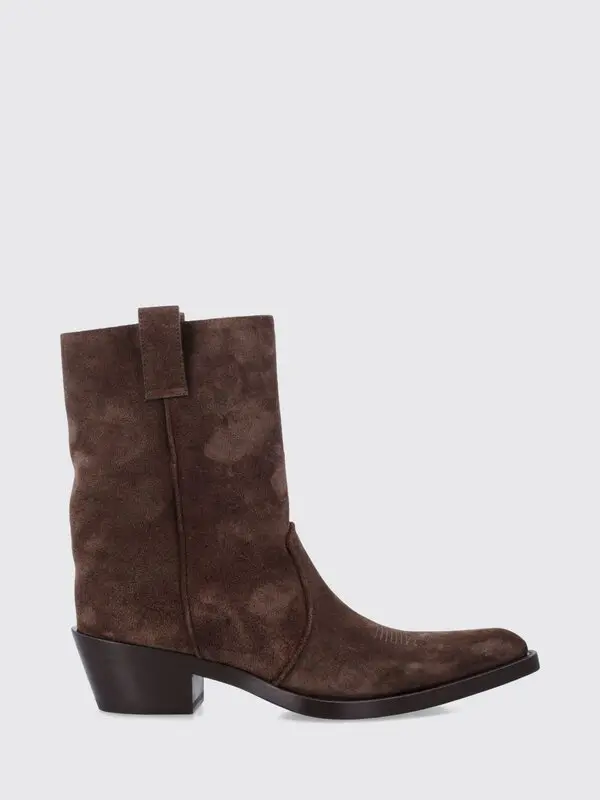 Khaite Clive Suede Ankle Boots - Ebony