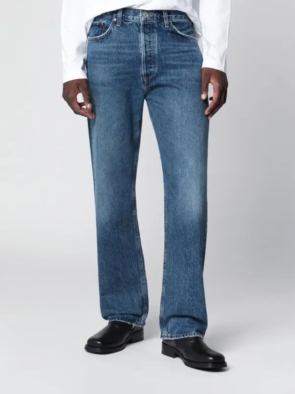 AGOLDE Cotton Straight Jeans - Denim