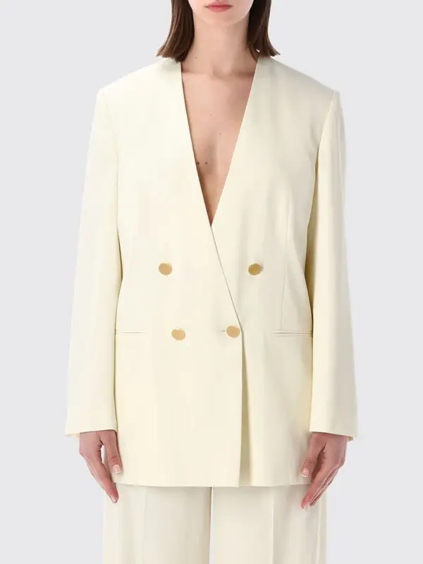 Alberta Ferretti Double-breasted Cotton Blazer