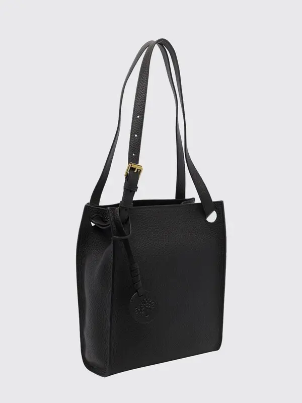 Mulberry Tote Bag In Grained Calf Leather With Double Adjustable Handle