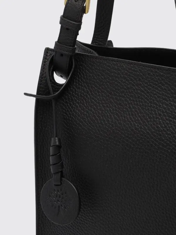 Mulberry Tote Bag In Grained Calf Leather With Double Adjustable Handle