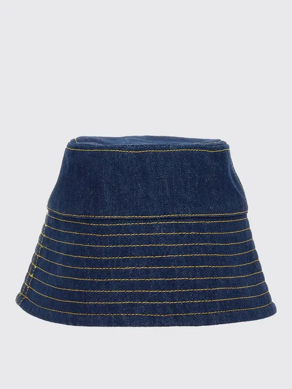 PATOU Embroidered Denim Bucket Hat