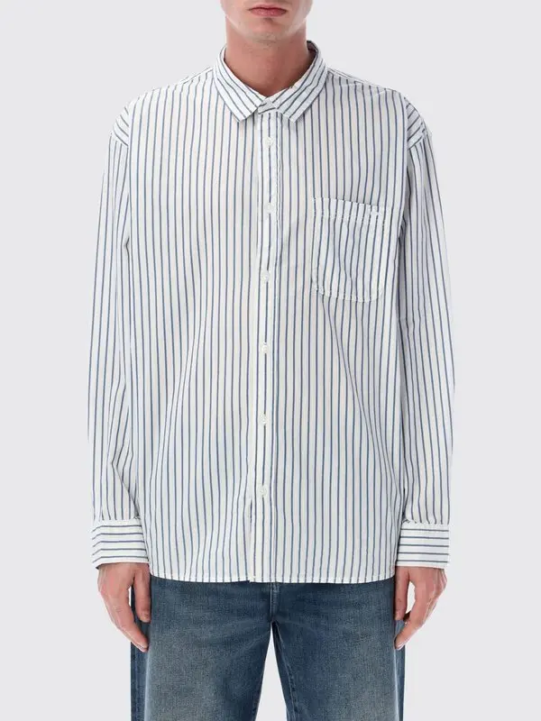 VANS Striped Cotton Poplin Shirt - White