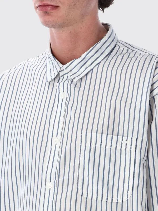 VANS Striped Cotton Poplin Shirt - White