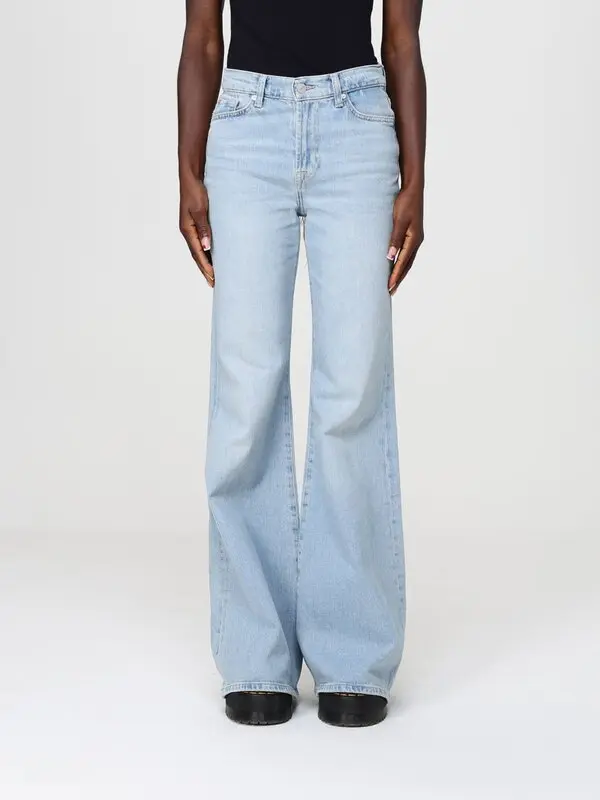 7 For All Mankind Cotton Denim Flared Jeans