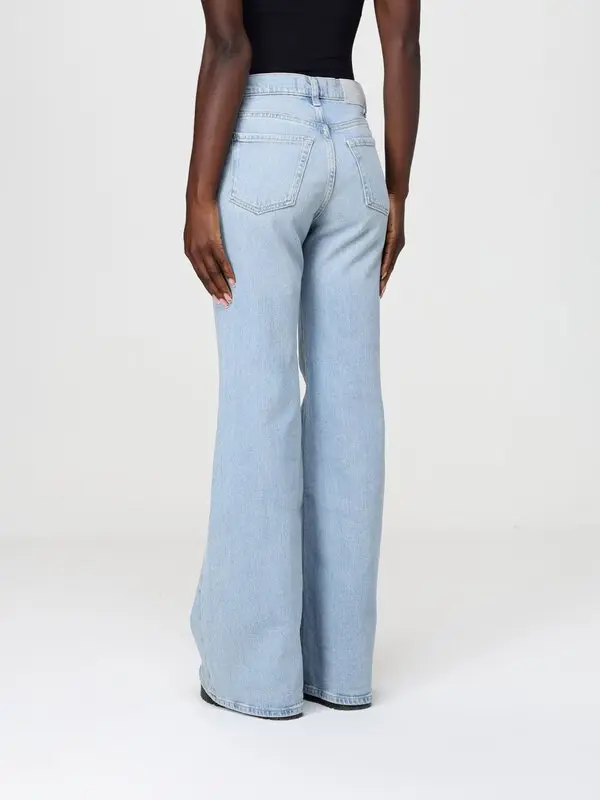 7 For All Mankind Cotton Denim Flared Jeans