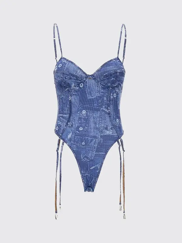 DIESEL® Abstract Pattern Polyester Bodysuit