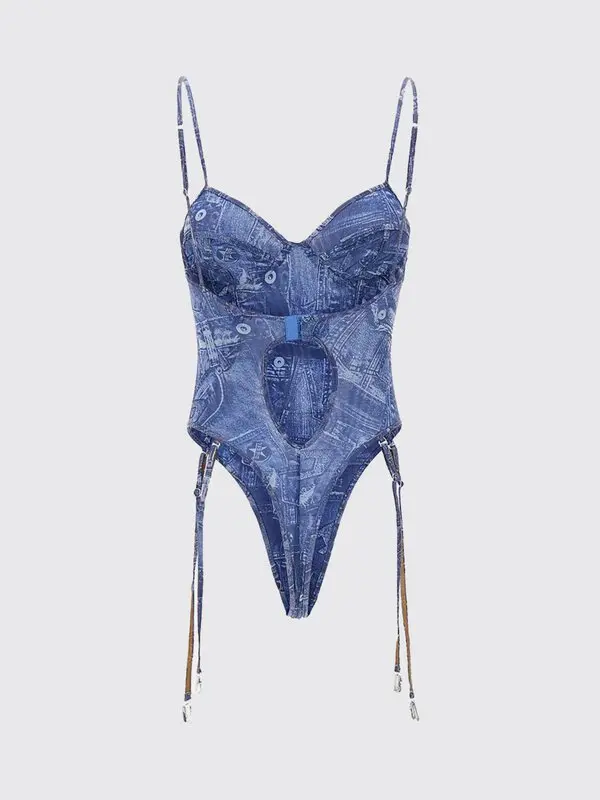 DIESEL® Abstract Pattern Polyester Bodysuit