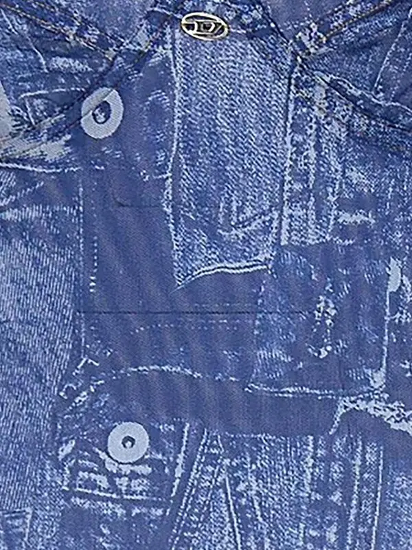 DIESEL® Abstract Pattern Polyester Bodysuit