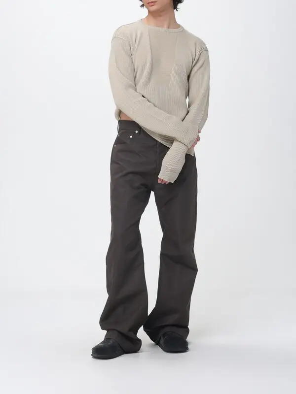 Rick Owens Cotton Crew Neck Pullover - Sand