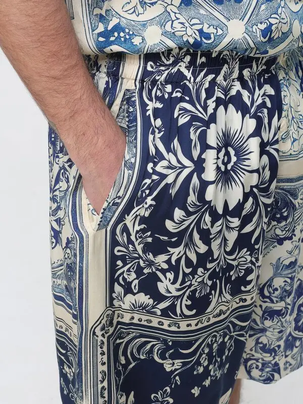 IH NOM UH NIT Viscose Shorts With Floral Print