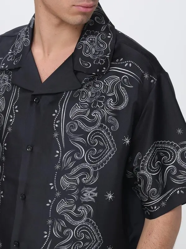 Amiri Silk Casual Shirt With Bandana Print