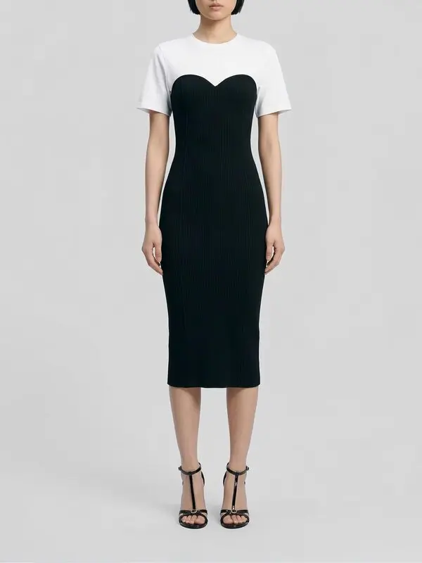 Patrizia Pepe Viscose Jersey Midi Dress