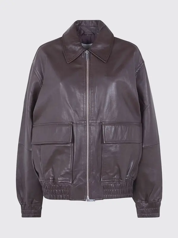 Studio Nicholson Leather Bomber Jacket