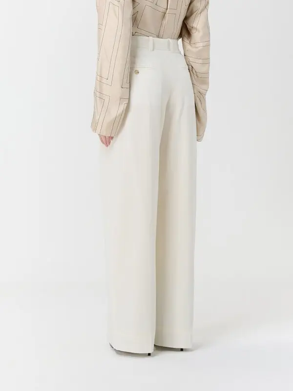 TOTEME Tailored Wide-leg Trousers - Beige