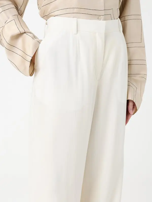 TOTEME Tailored Wide-leg Trousers - Beige