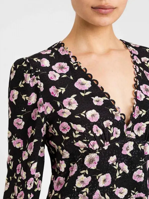 TWINSET Mini Viscose Dress With Floral Print