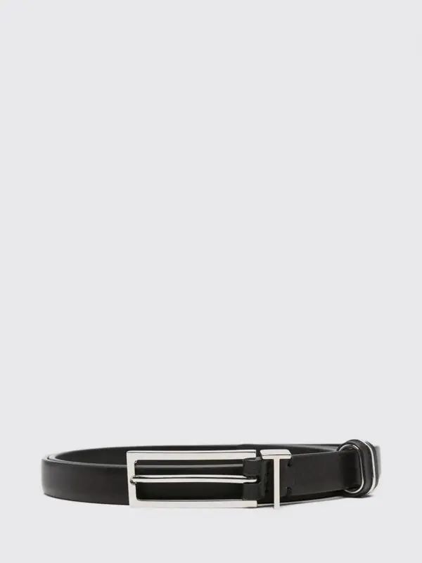 TOM FORD Leather Belt With Silver-tone Buckle