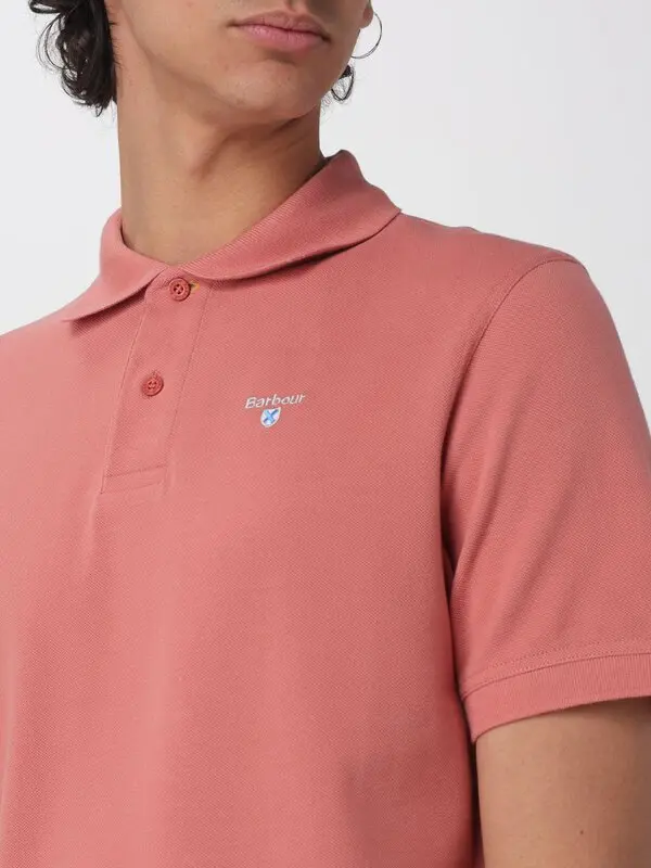 Barbour Cotton Polo Shirt With Logo - Pink