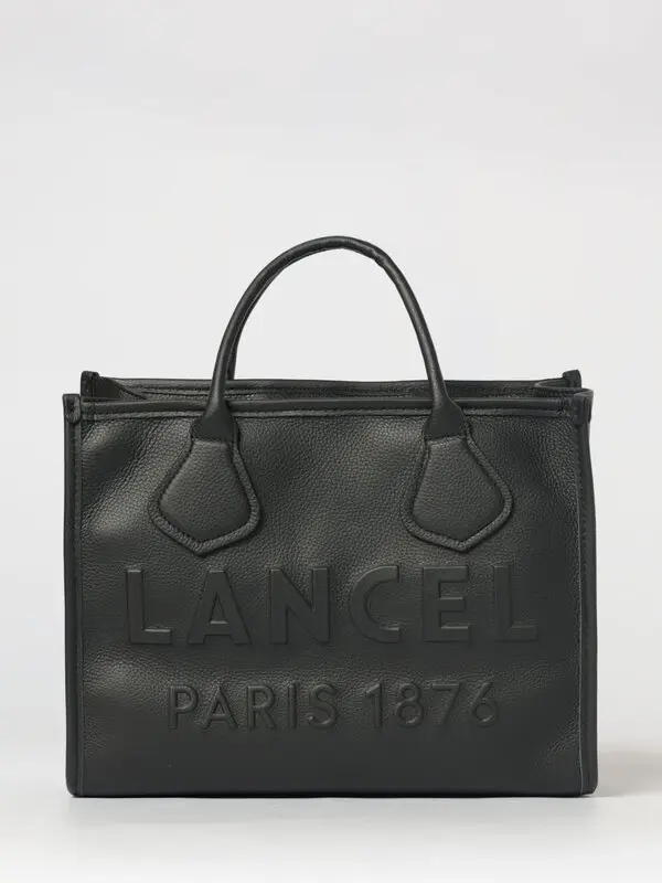 LANCEL Embellished Leather Tote Bag - Black