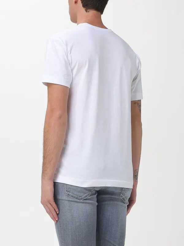 Play Comme Des Garcon Cotton T-shirt With Logo - White