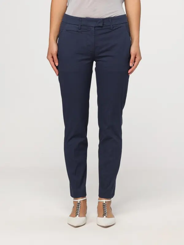 DONDUP Tailored Trousers - Gnawed Blue