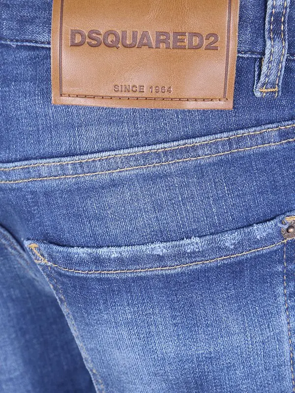 Dsquared2 Distressed Denim Slim Fit Jeans