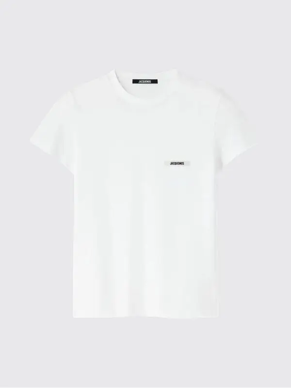 Jacquemus Cotton T-shirts With Mini Logo - White