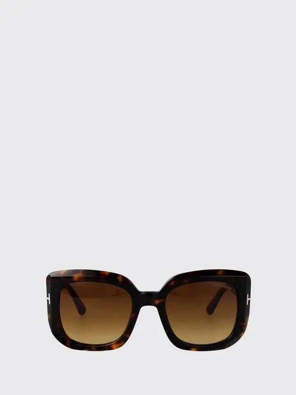 TOM FORD Tortoiseshell Square Frame Sunglasses - Brown