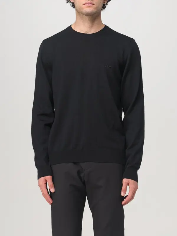 BOSS Crew Neck Jumper - Black