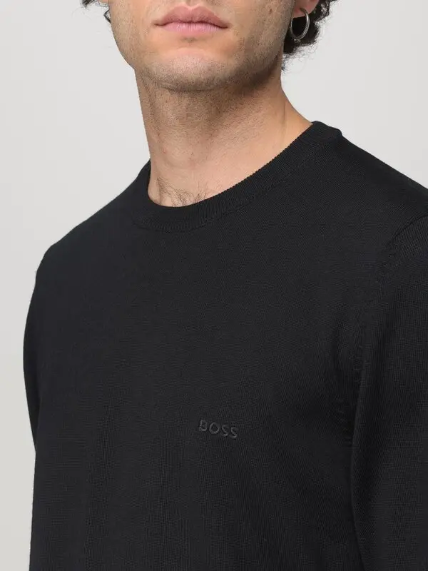 BOSS Crew Neck Jumper - Black