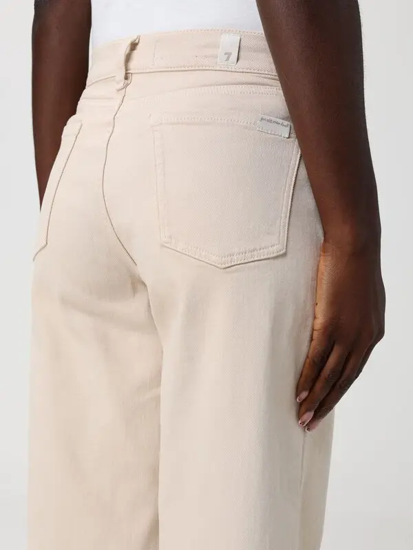 7 For All Mankind Flare Jeans In Cotton Denim