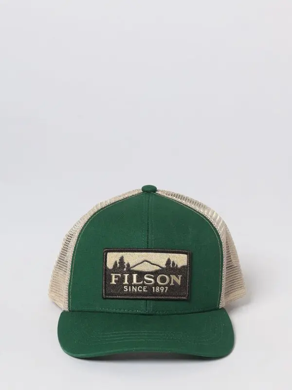 Filson Cotton Mesh Baseball Cap With Logo