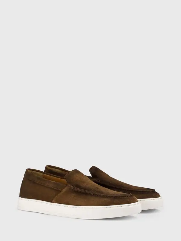 DOUCAL'S Suede Loafers - Brown